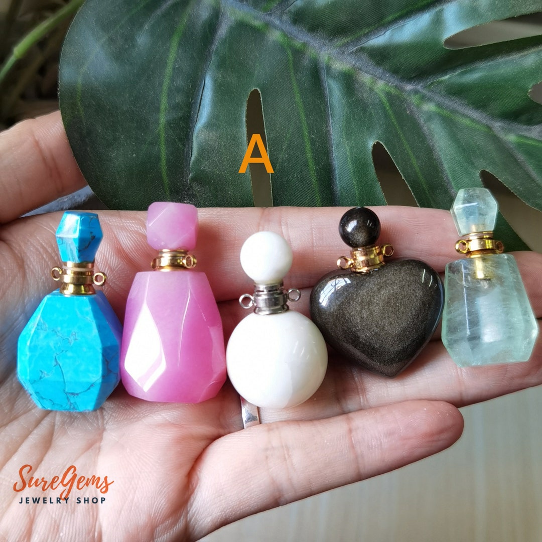 Big Sale 5pcs Set-crystal Quartz Perfume Bottle Pendant Necklace ...