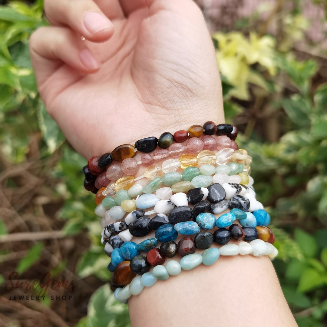 31 Kind of Crystal Stretchy Bracelet,chip Gemstone Bracelet,stretch ...