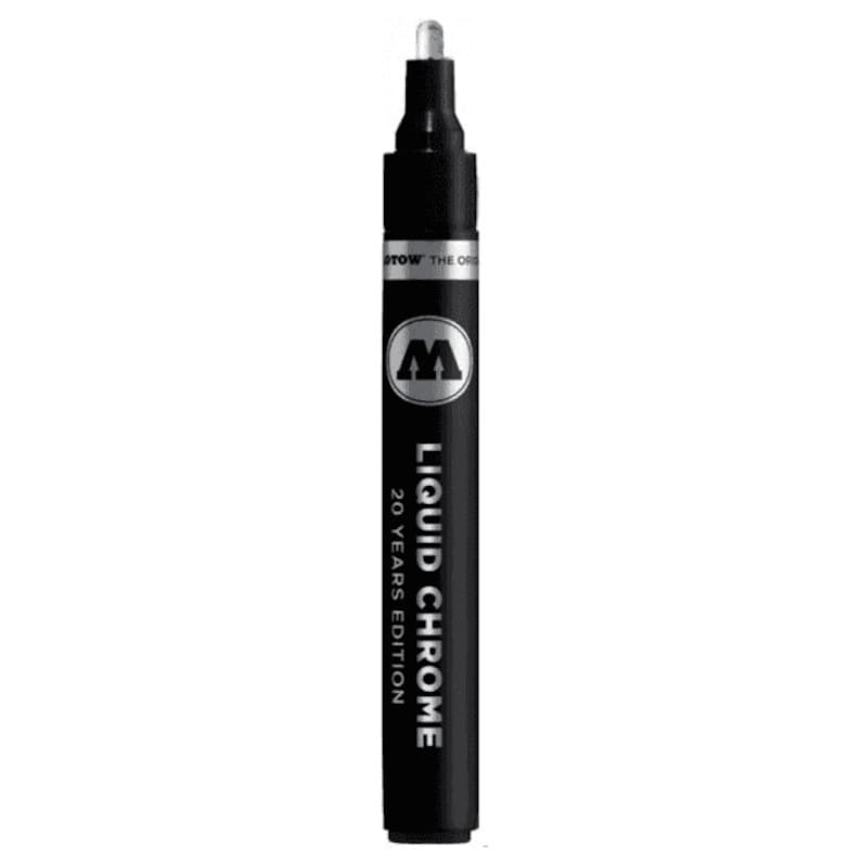 Molotow Liquid Chrome Marker - Mirror Effect Silver Pen - Alcohol Based ...