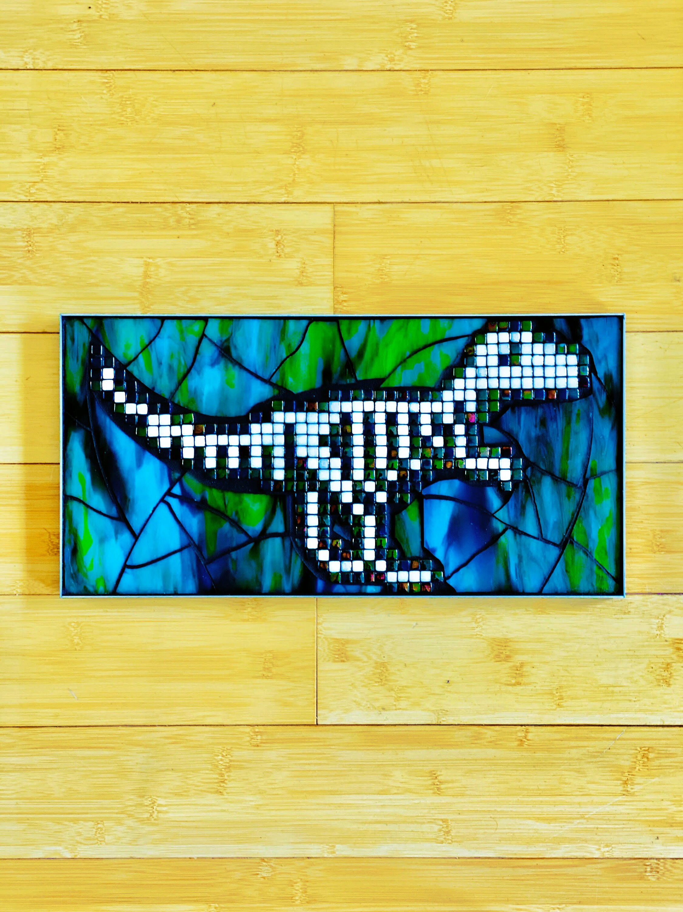 RESERVED Mosaic Tyrannosaurus Rex T-rex Dinosaur Skeleton Wall Hanging ...
