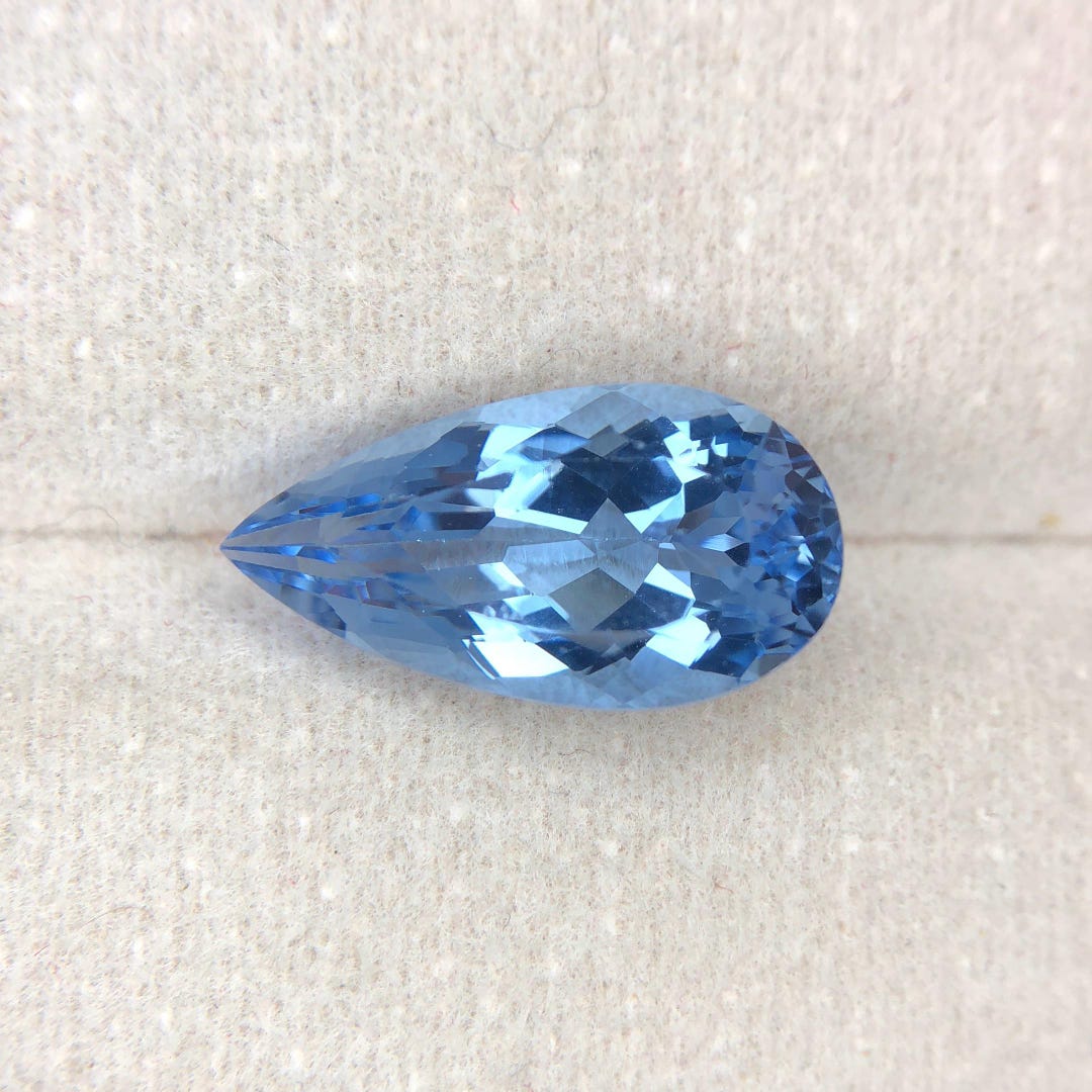 Santa Maria Color Aquamarine Loose Gemstone, From Madagascar, 4.11 Ct ...