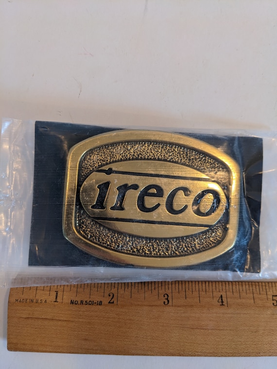 ireco brass belt buckle - Gem