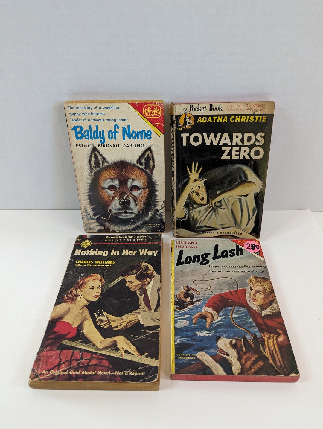 Lot of 4 Pulp Books 1940s 1950s Baldy of Nome Nothing in Her Way Long ...