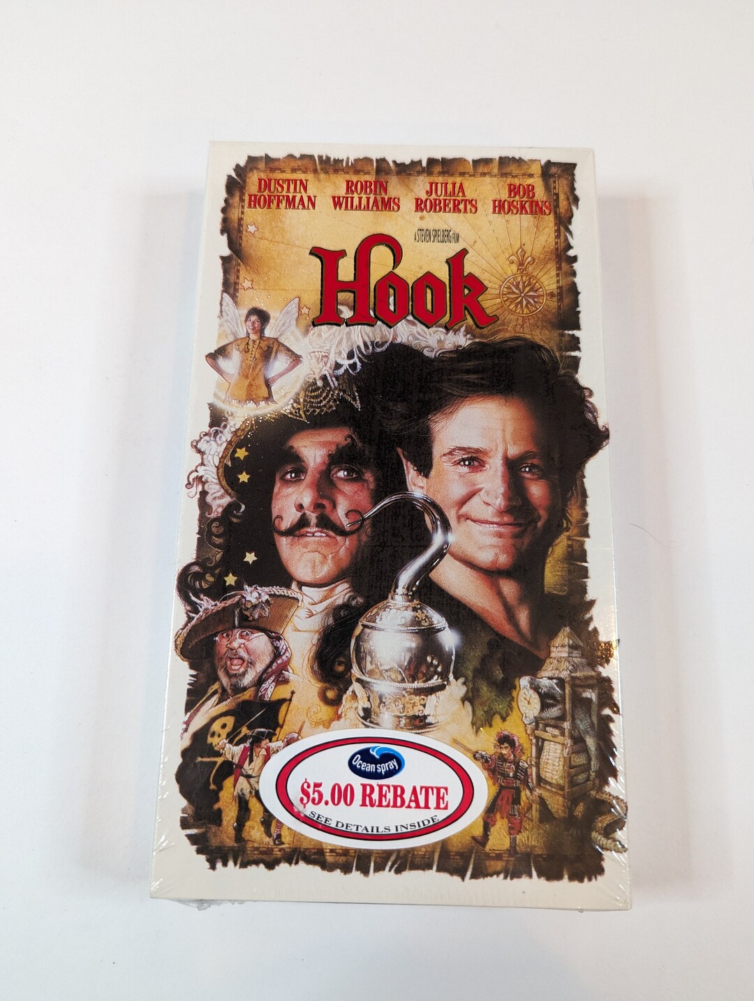 Hook VHS 1992 Robin Williams New and Factory Sealed Movie Pirate New Old Stock - Etsy