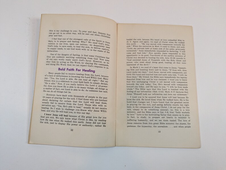 Bold Faith by Don Gossett 1968 Christian Booklet Faith Based Teachings ...