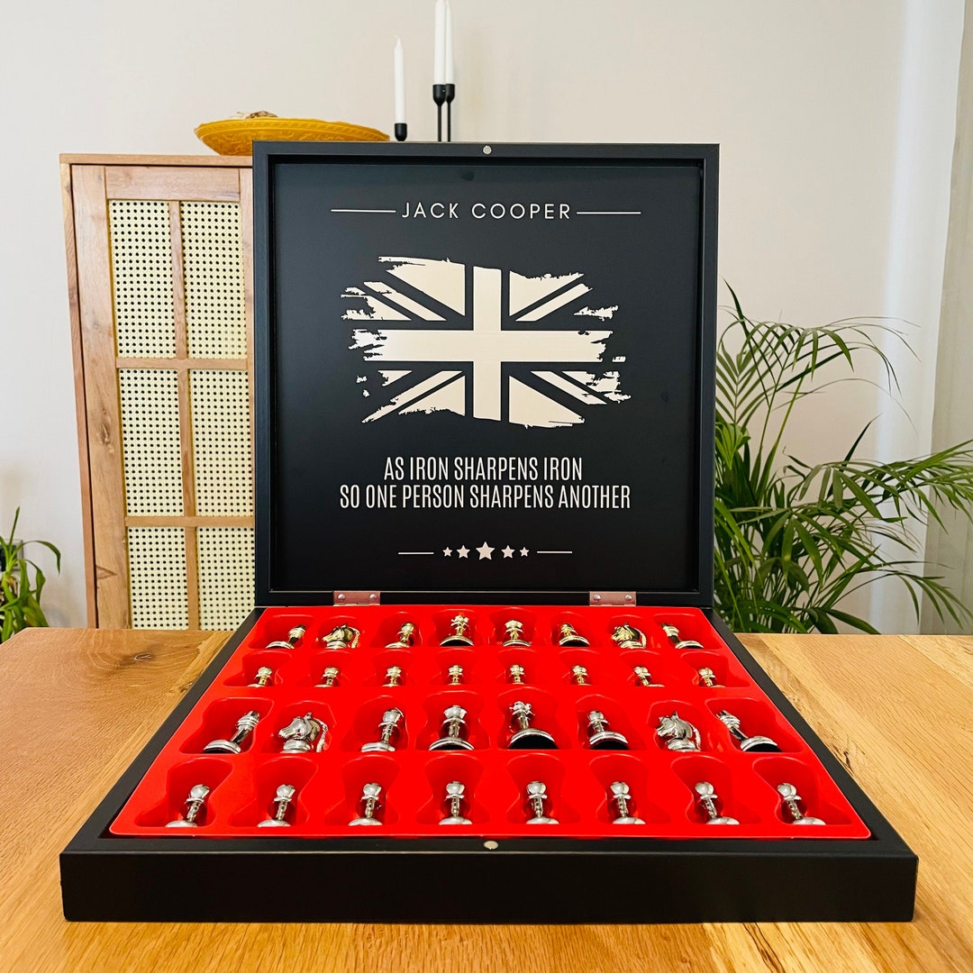 Custom Premium Chess Set 36CM 14 Historical, Classic Metal Chess Set ...