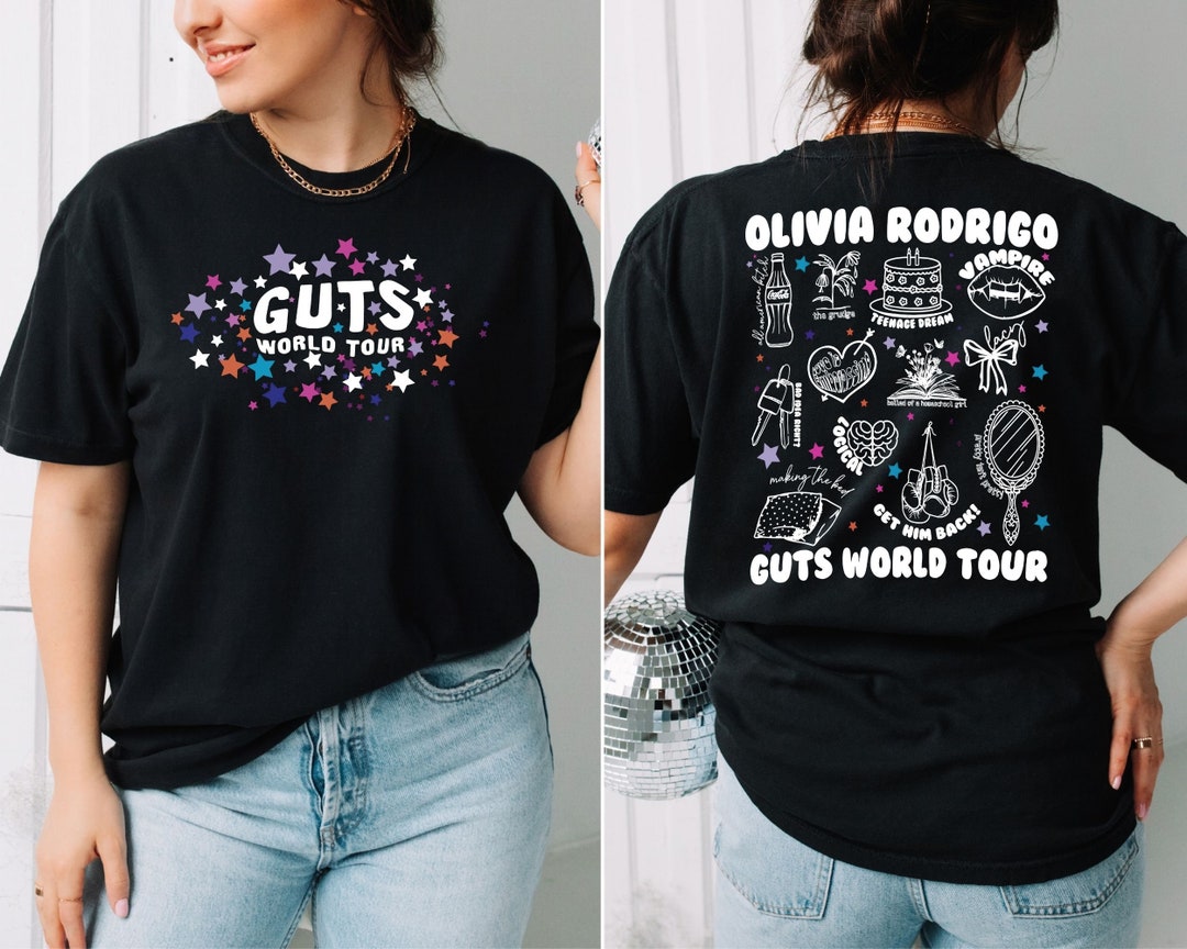 Olivia Rodrigo Guts World Tour Shirt, Guts Tour 2024 Shirt, Concert ...