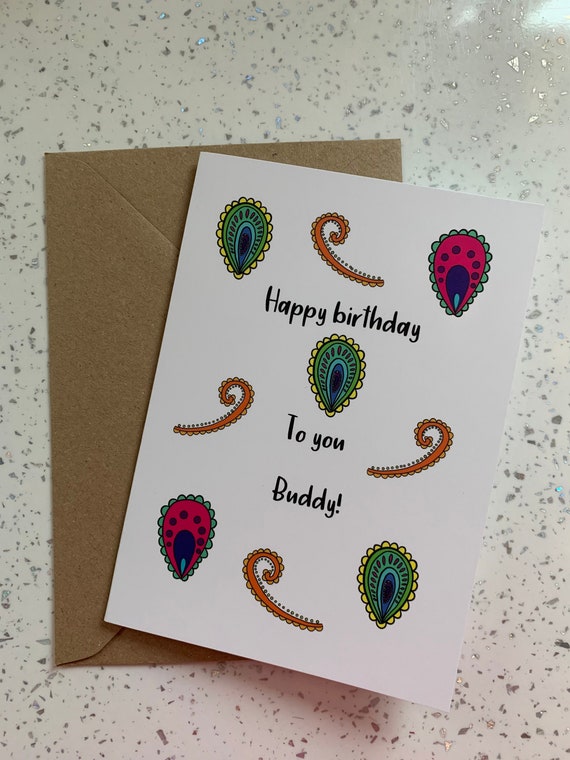 Happy Birthday to You Buddy Card/greeting Card | Etsy