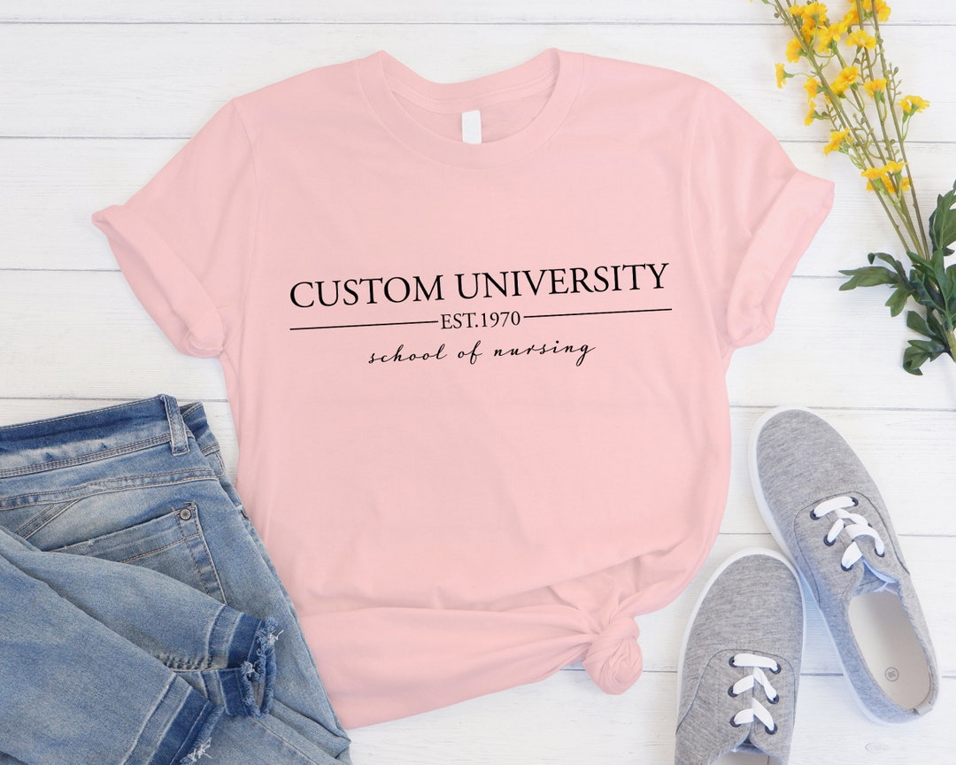 Custom University Shirt, University Logo Shirt, College Shirt, Custom ...