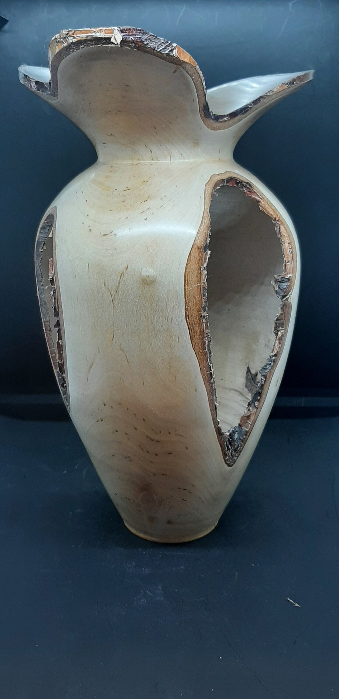Unique Silver Birch Hand Turned Vase - Etsy