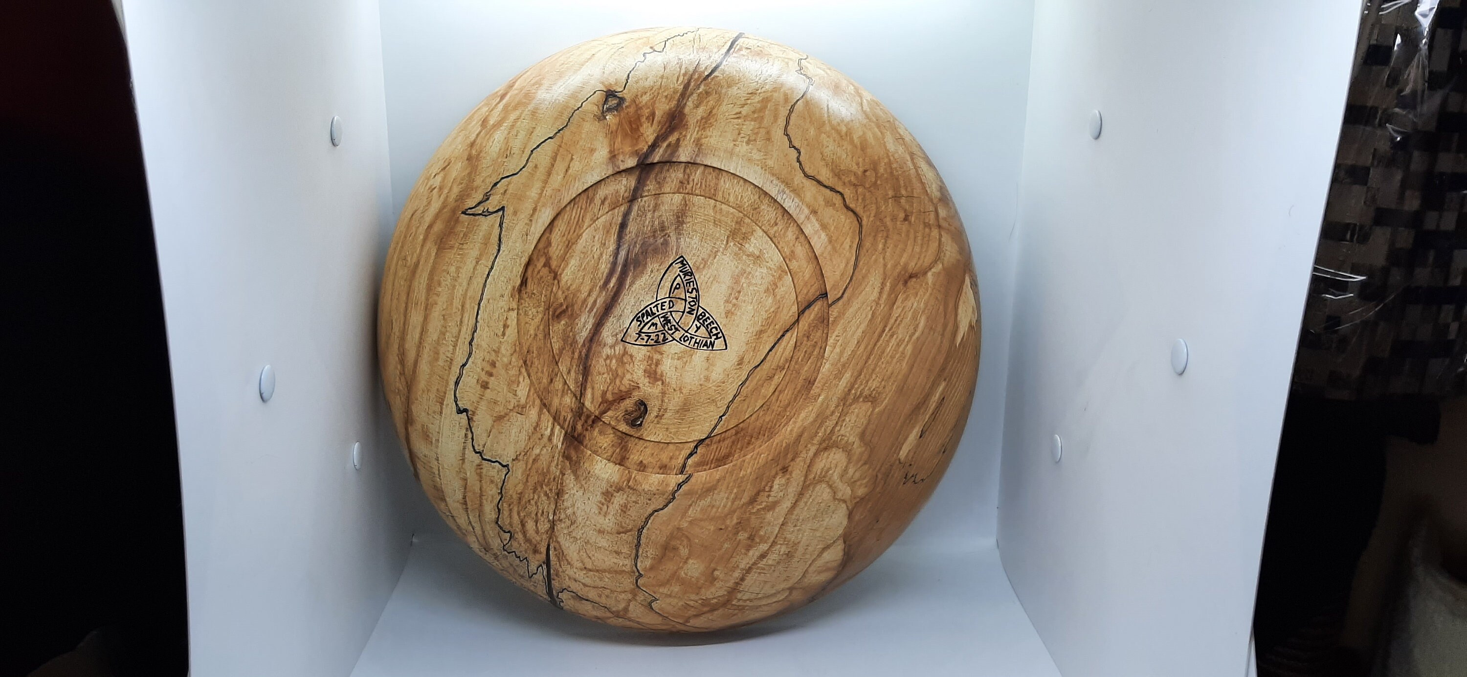 Solid Heavyweight Spalted Beech Fruit Bowl - Etsy