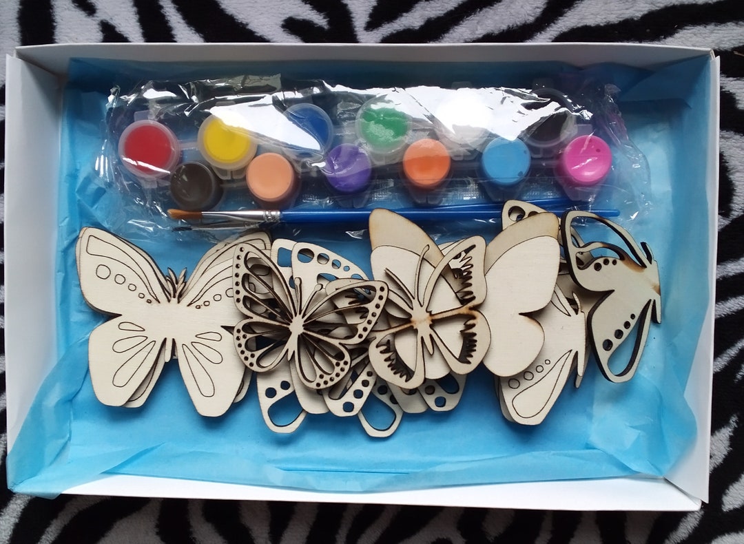 Butterfly Paint at Home Kit, DIY Crafts, Painting Kit - Etsy