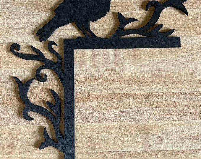 Raven Door Corner Decor, Door Decor - Etsy