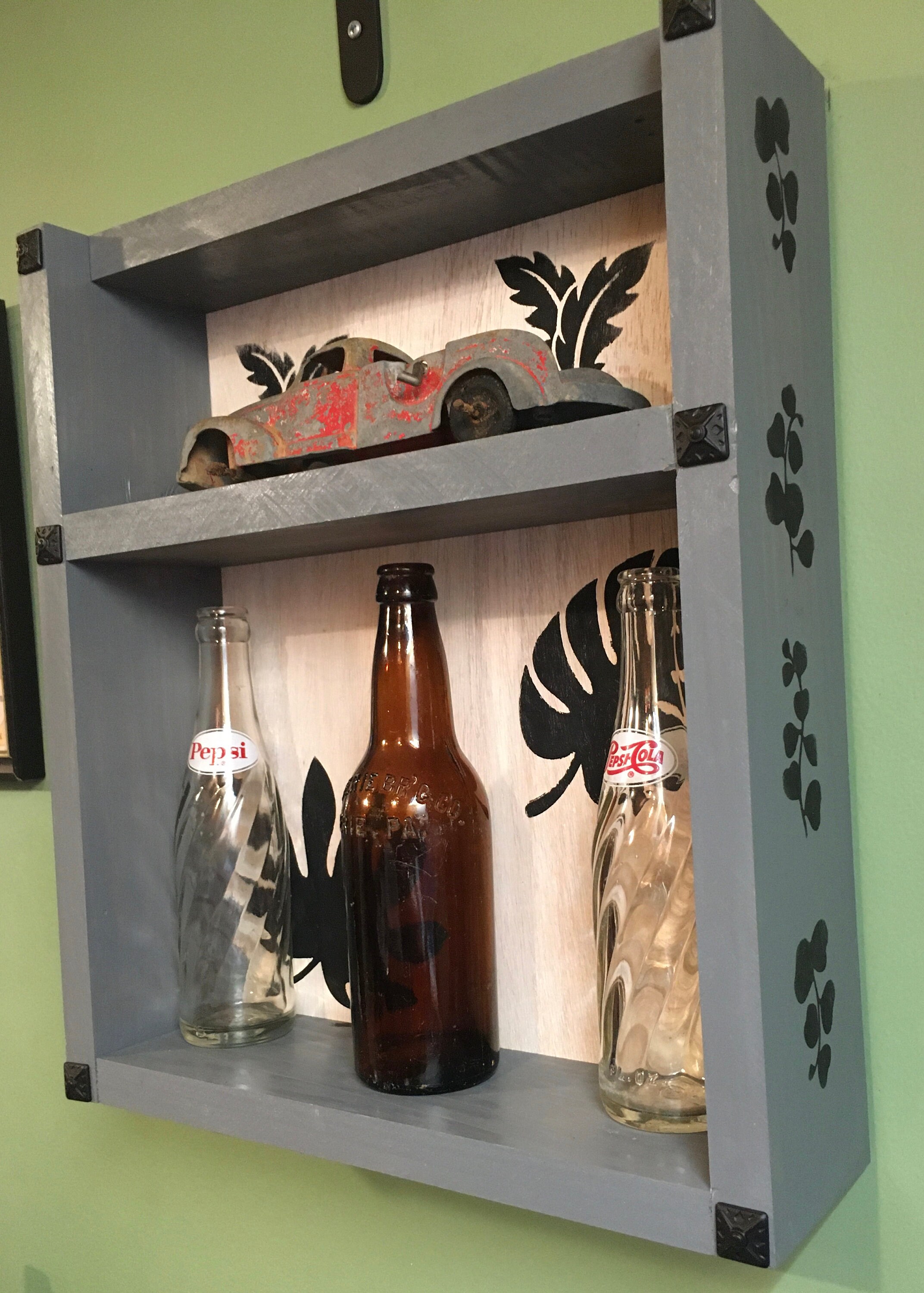 Vintage and New Shadow Box, Bottles Can Mix and Match, Pepsi Bottles ...