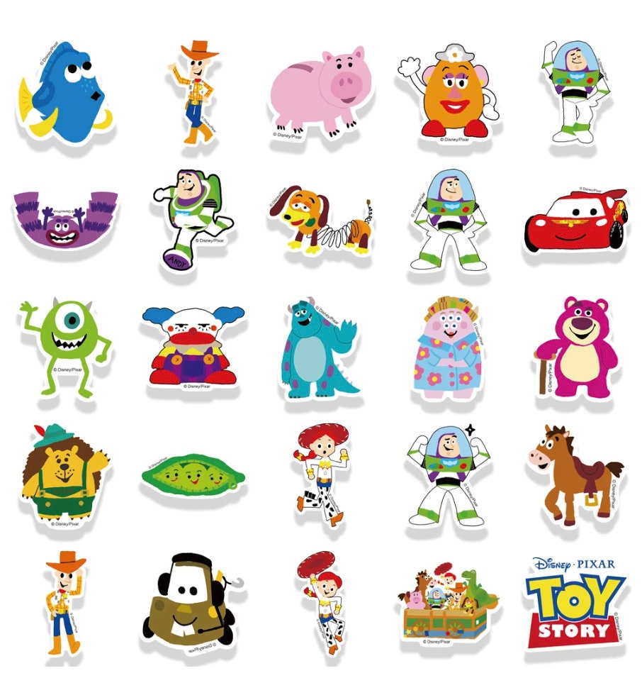 Cute Disney Character Toy Story Cartoon Vinyl Stickers Aesthetic Laptop ...