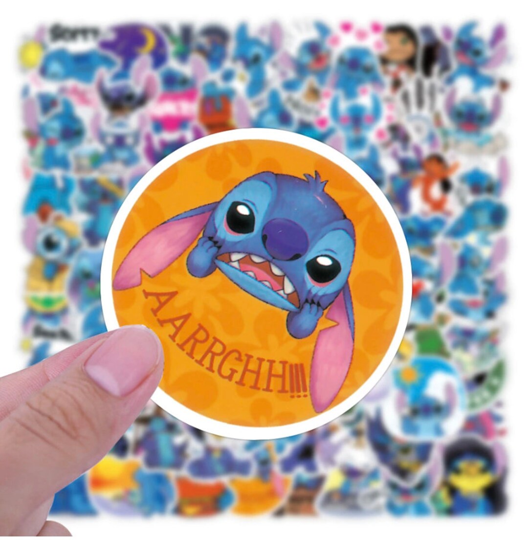 Disney Lilo and Stitch Stickers Pack, Water Resistant , Laptop Stickers ...