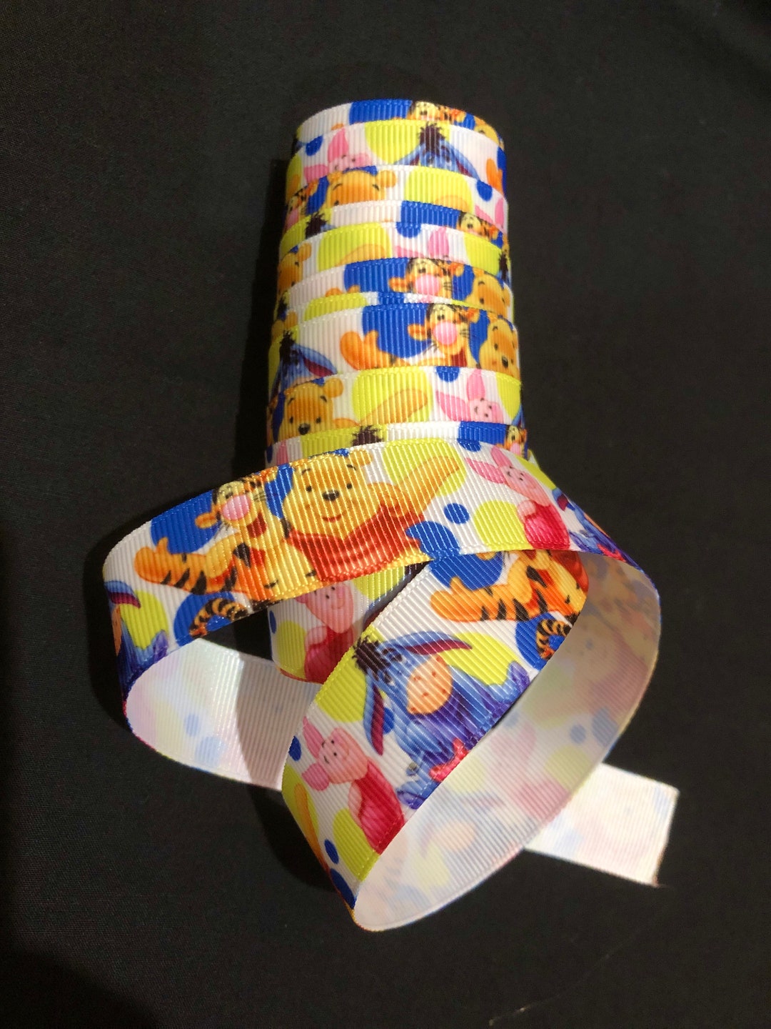 Classic Winnie the Pooh Ribbon High Quality Grosgrain Ribbon by the ...
