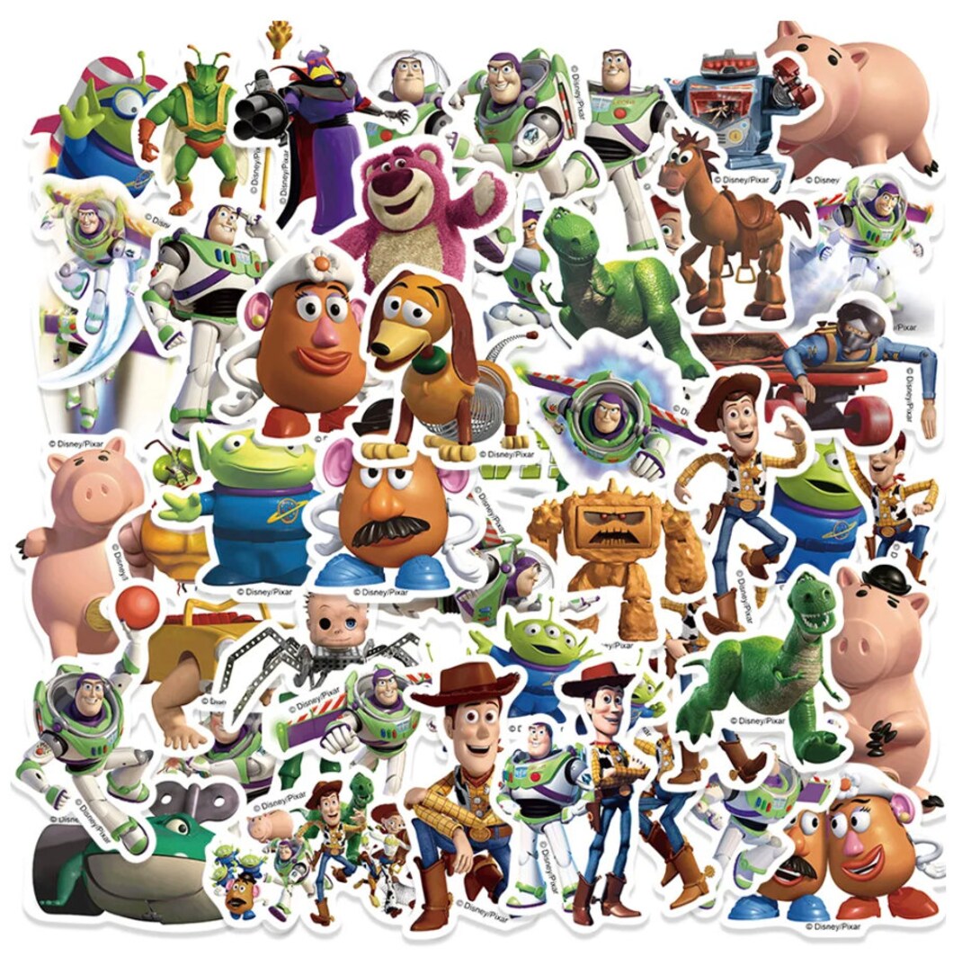 Cute Toy Story Cartoon Vinyl Stickers Aesthetic Laptop Car Mix - Etsy