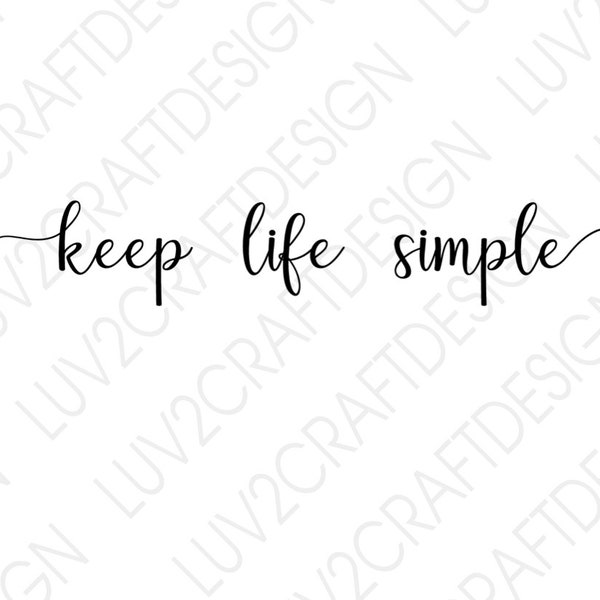 Life is Simple - Etsy