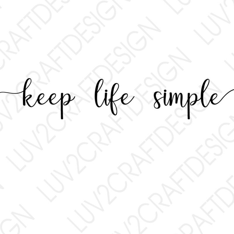 Life is Simple - Etsy