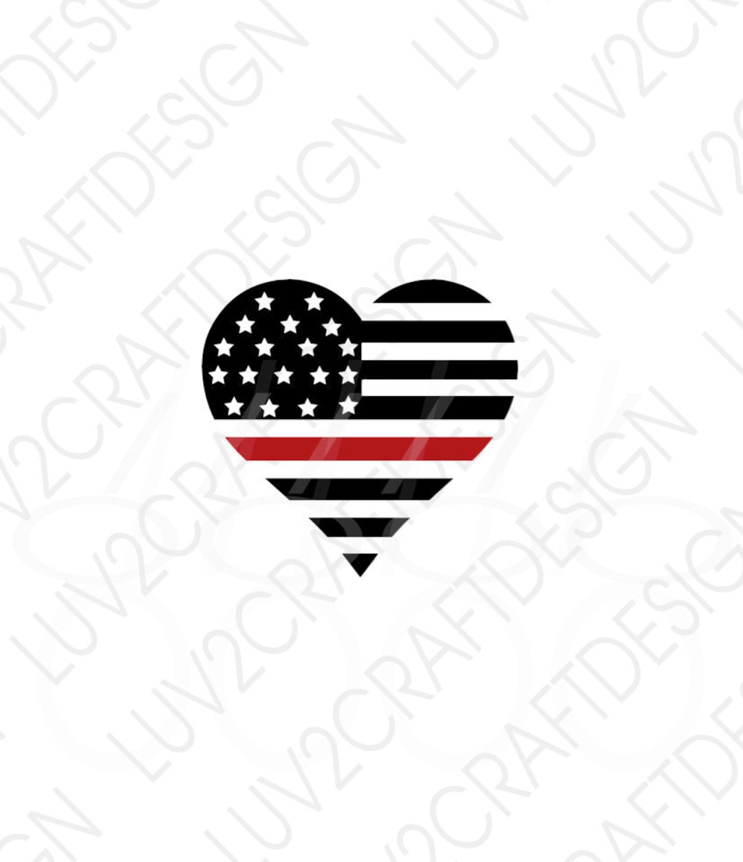 Red Line Svg, FDNY, FD Svg, American Flag, Black Flag, Military, Heart ...