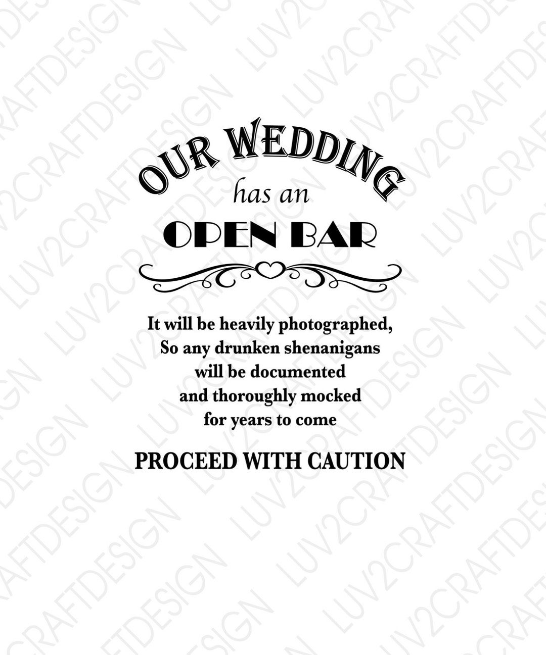 Wedding Svg, Sign Svg, Reception Svg, Bride Svg, Groom Svg, Bar Svg ...
