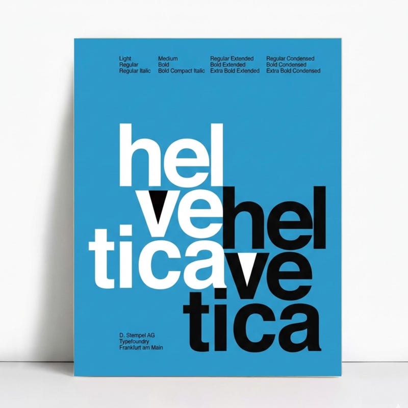 Type Specimen Poster - Etsy