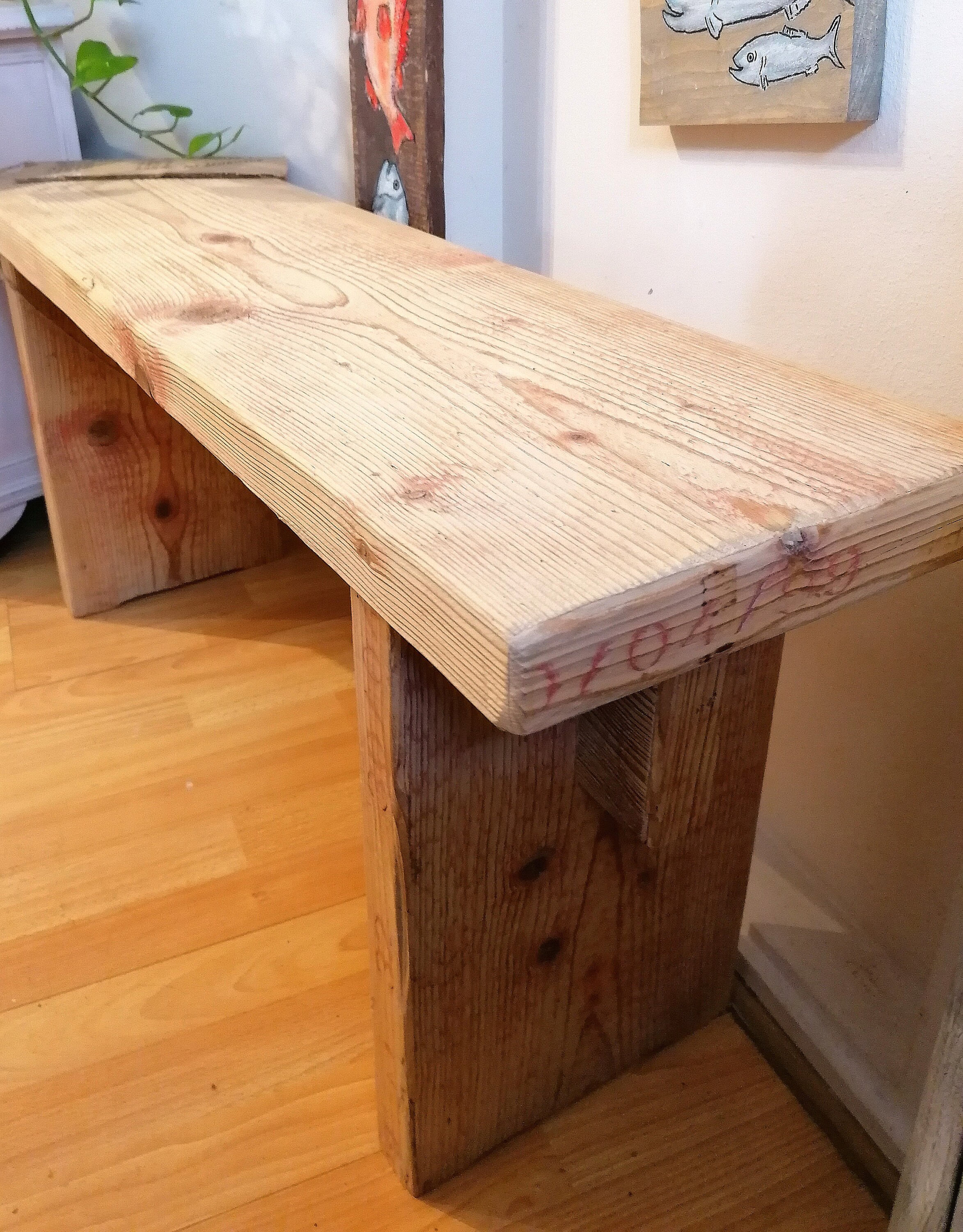 Robuste Bank aus alten Holzbohlen - Etsy.de