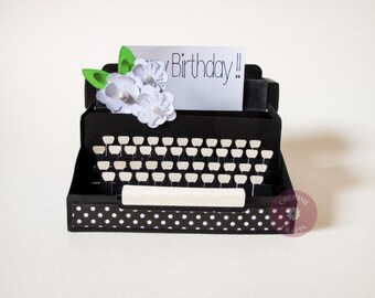 Typewriter Happy Birthday Card - Etsy