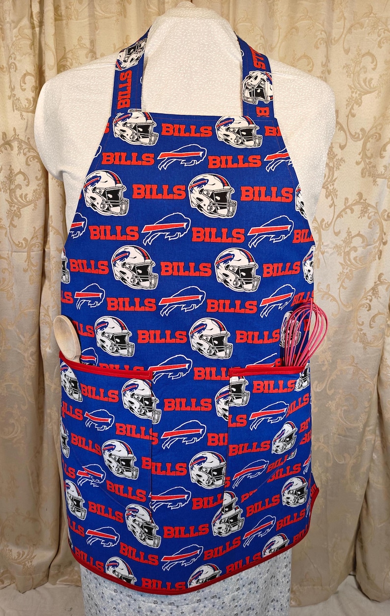 Buffalo Bills Adult Apron, Football, BBQ Grilling Apron, Baking ...