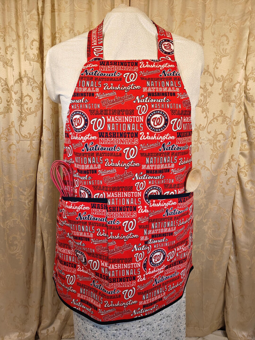Washington Nationals Adult Apron, Baseball, BBQ Grilling Apron, Baking ...