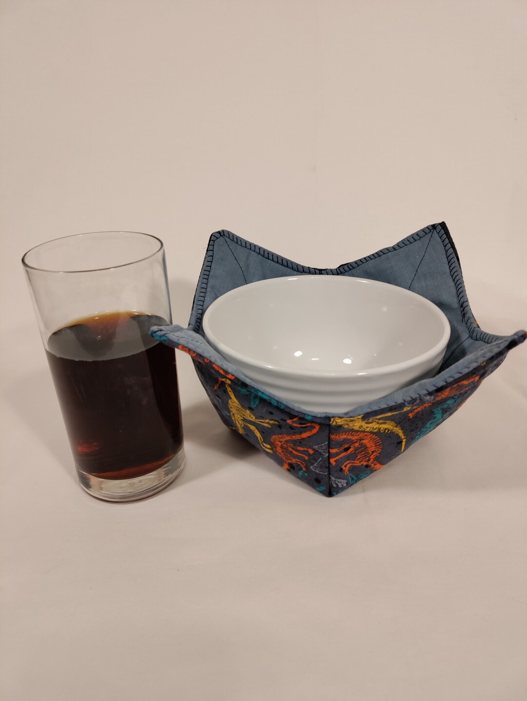 Cozy Bowl Dino Bones - 6", Microwave Bowl Holder, Potholder, Kitchen ...