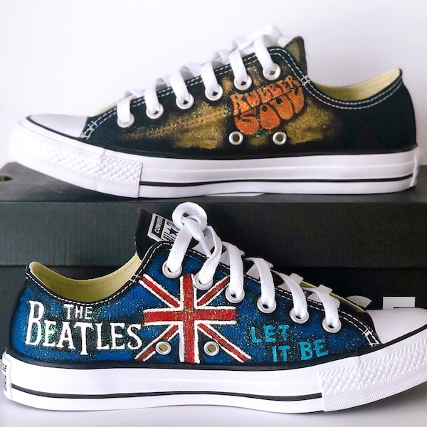 Beatles Converse - Etsy