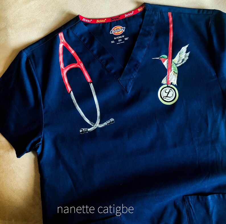 Personalized Scrub. Send Your Scrub Suit for Painting. Hand - Etsy