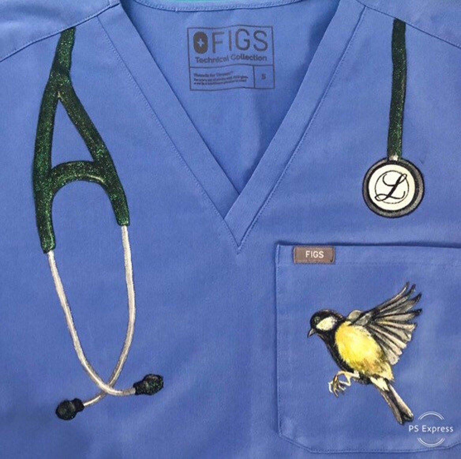 Personalized Scrub. Send Your Scrub Suit for Painting. Hand - Etsy