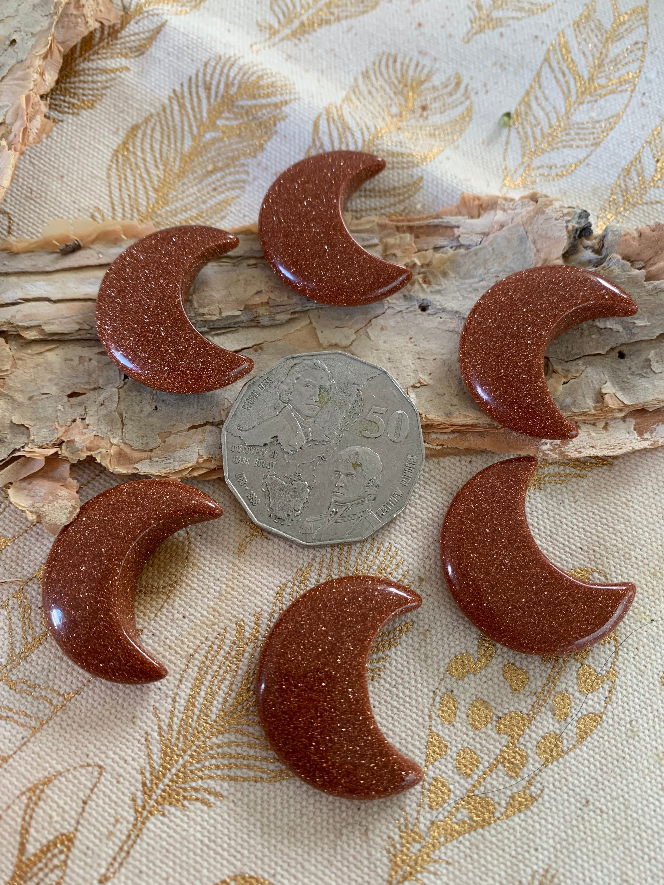 Carved Crystal Moon Carved Crystal Stars Crescent Moon | Etsy