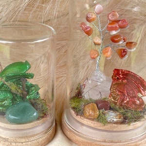 Crystal and Dragon Terrariums Enchanted Terrariums Dragons - Etsy