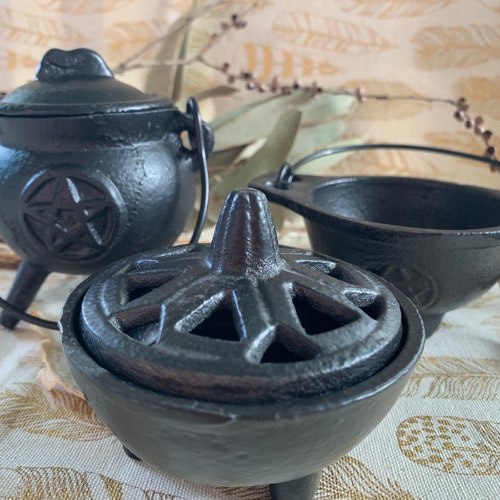 Cast Iron Cauldron Coloured Cauldrons Small Cauldrons - Etsy Australia
