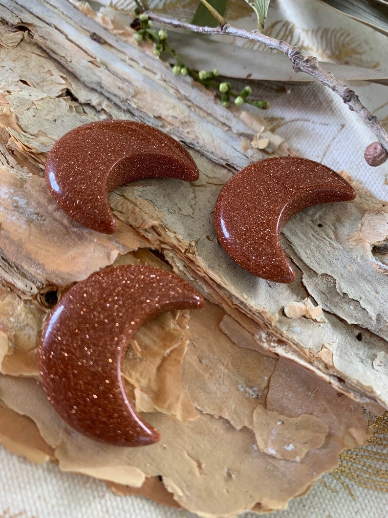 Carved Crystal Moon - Carved Crystal Stars - Crescent Moon - Carved ...