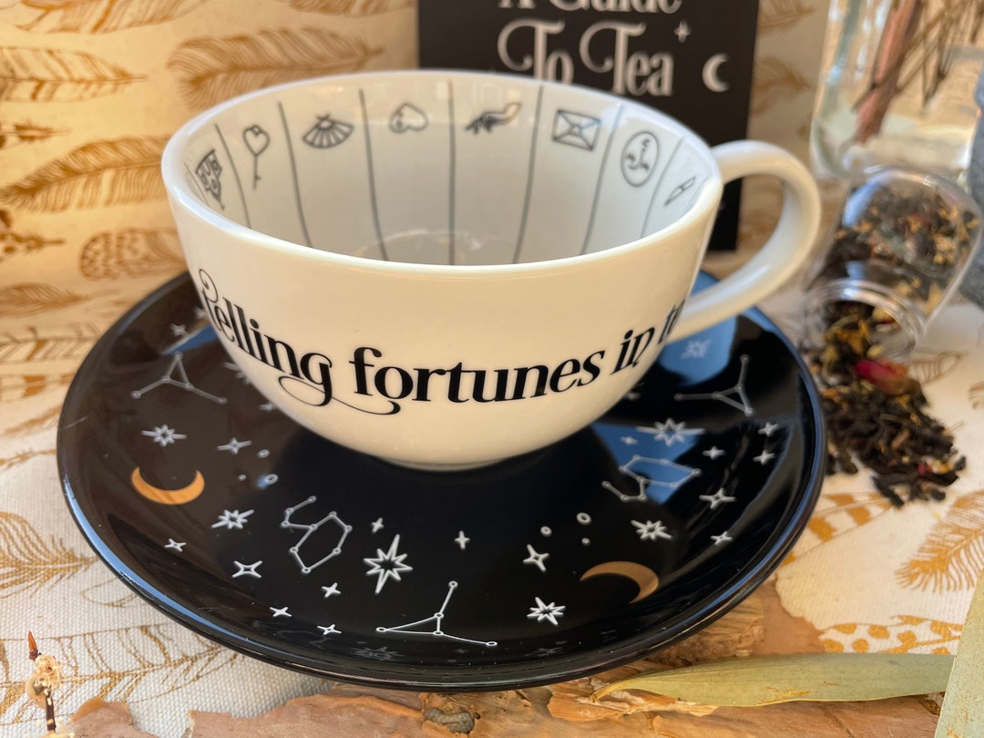 Fortune Telling Tea Set Tasseography Tea Leaf Reading Set Ceramic Tea