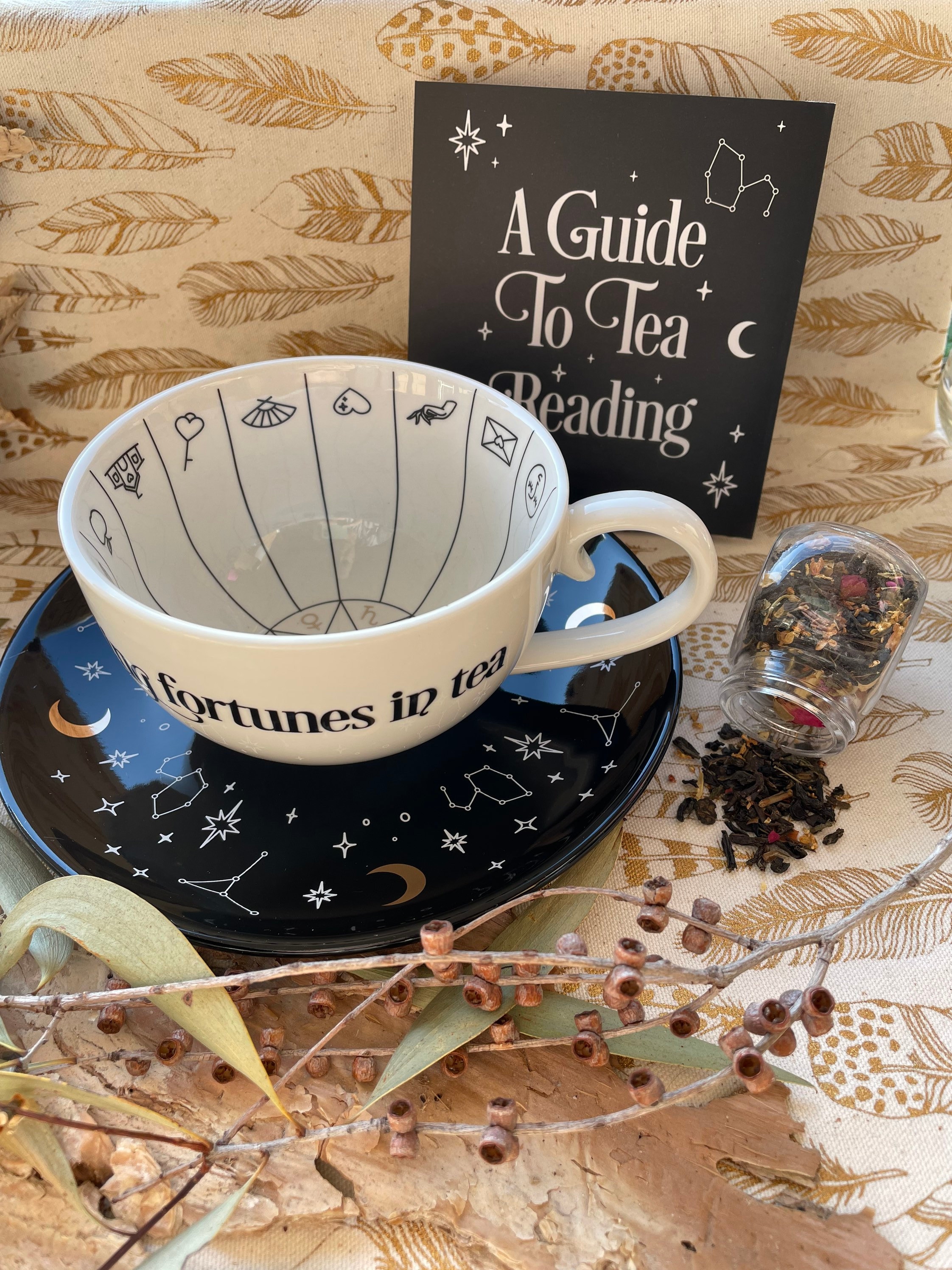 Fortune Telling Tea Set Tasseography Tea Leaf Reading Set Etsy Australia