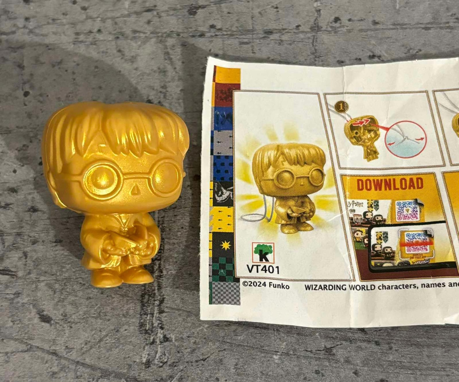 Rare Golden Harry Potter VT401 k Kinder Joy Hero - Etsy