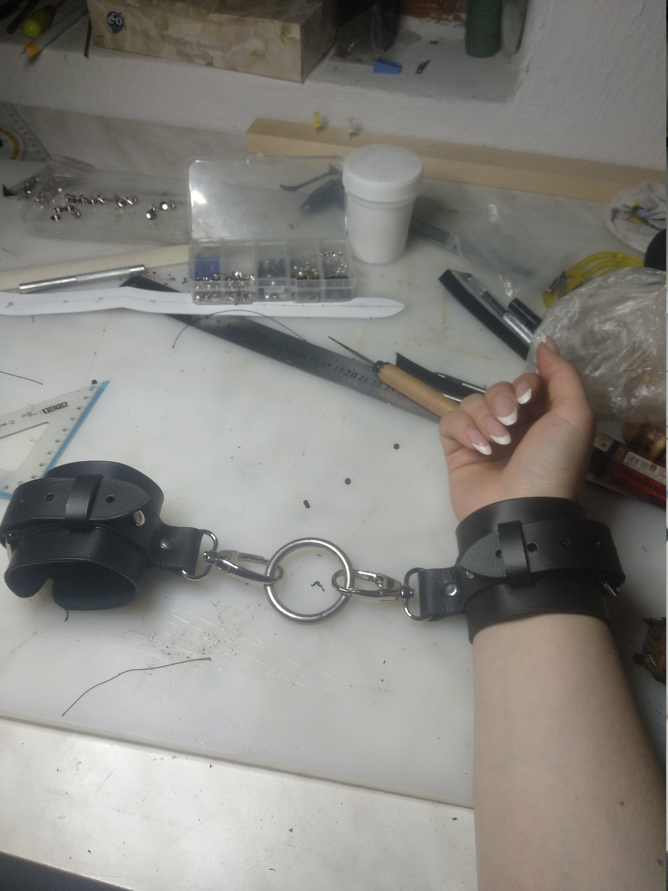 Leather BDSM Handcuff Pattern PDF A4 - Etsy UK
