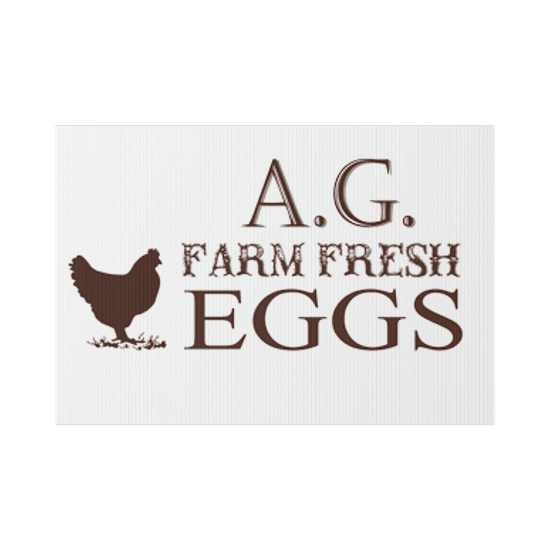 A.G. Farm Fresh Eggs Yard Sign - Etsy