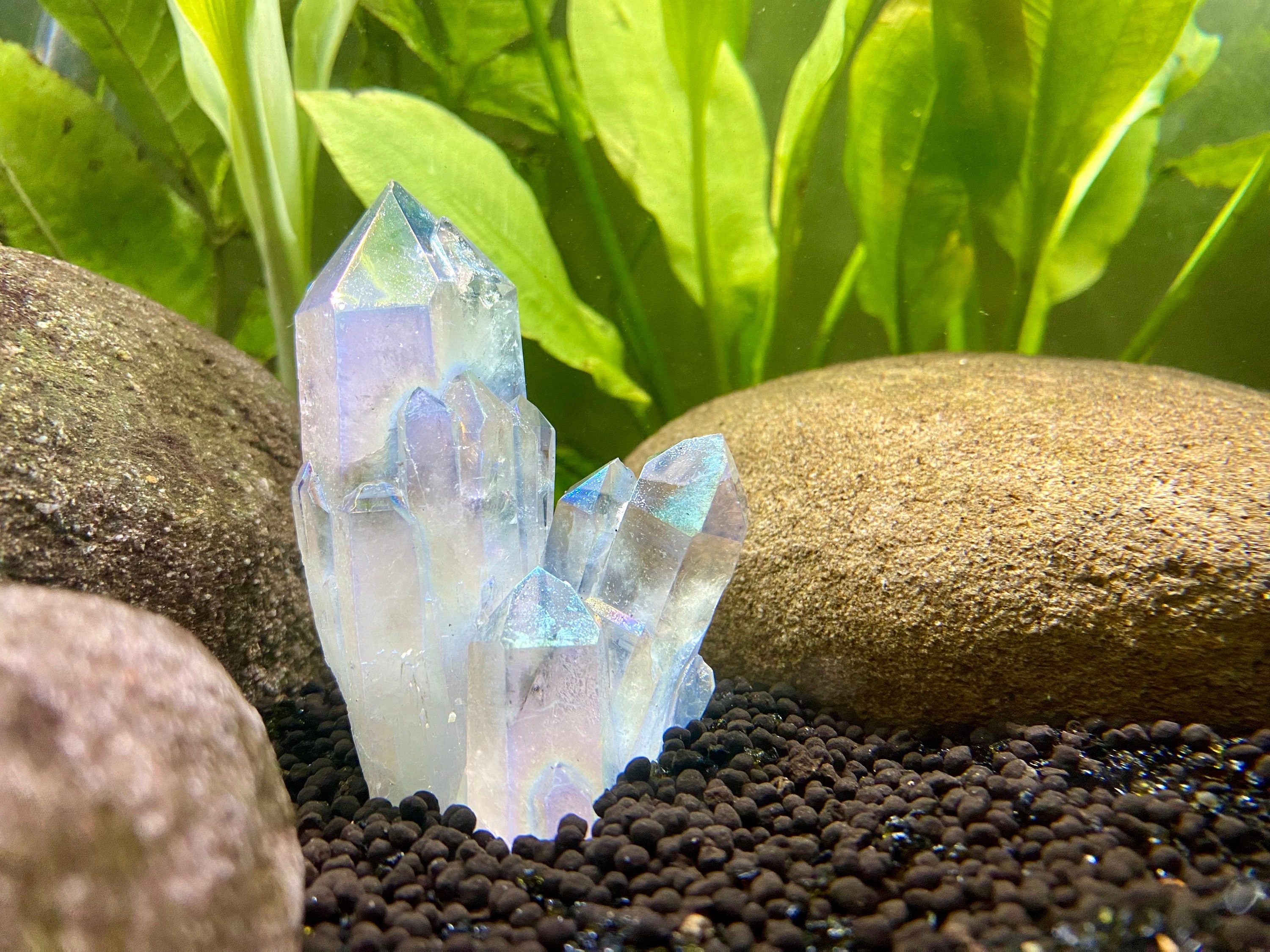 Aquarium Decor Natural Crystal for Fish Tank - Etsy