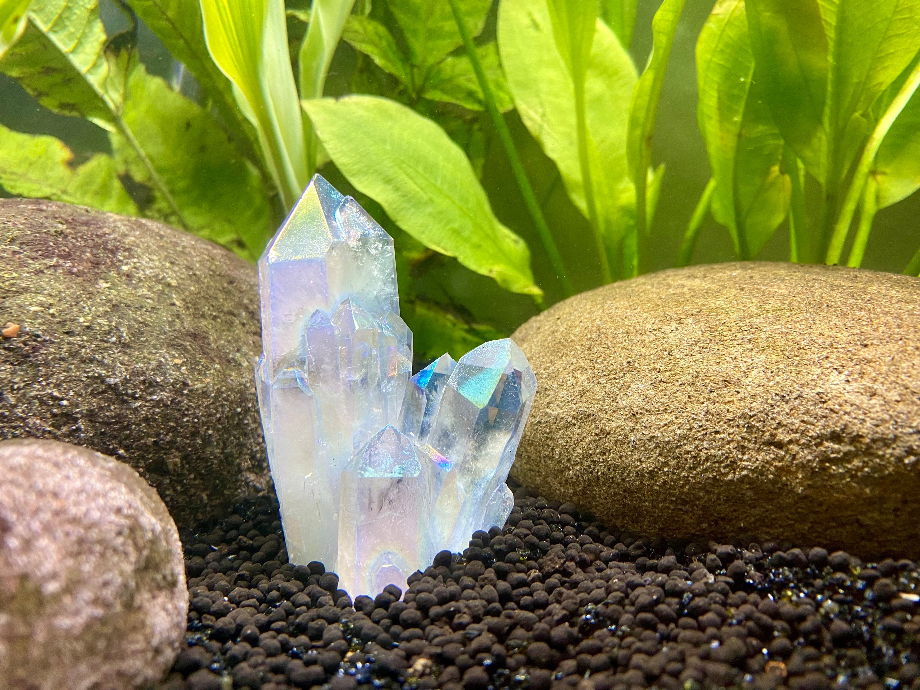 Aquarium Decor Natural Crystal for Fish Tank - Etsy
