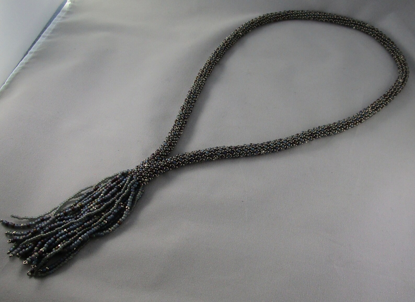 Blue Lariat- REDUCED - Etsy