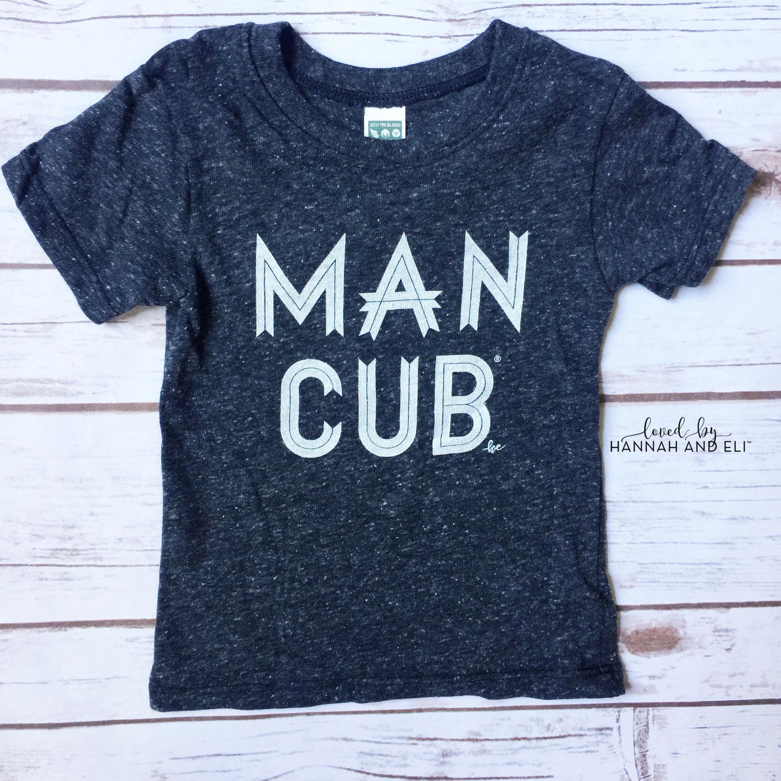 Man Cub Tee/ Loved by Hannah and Eli/ Best Selling/ Baby Tee/ Toddler ...
