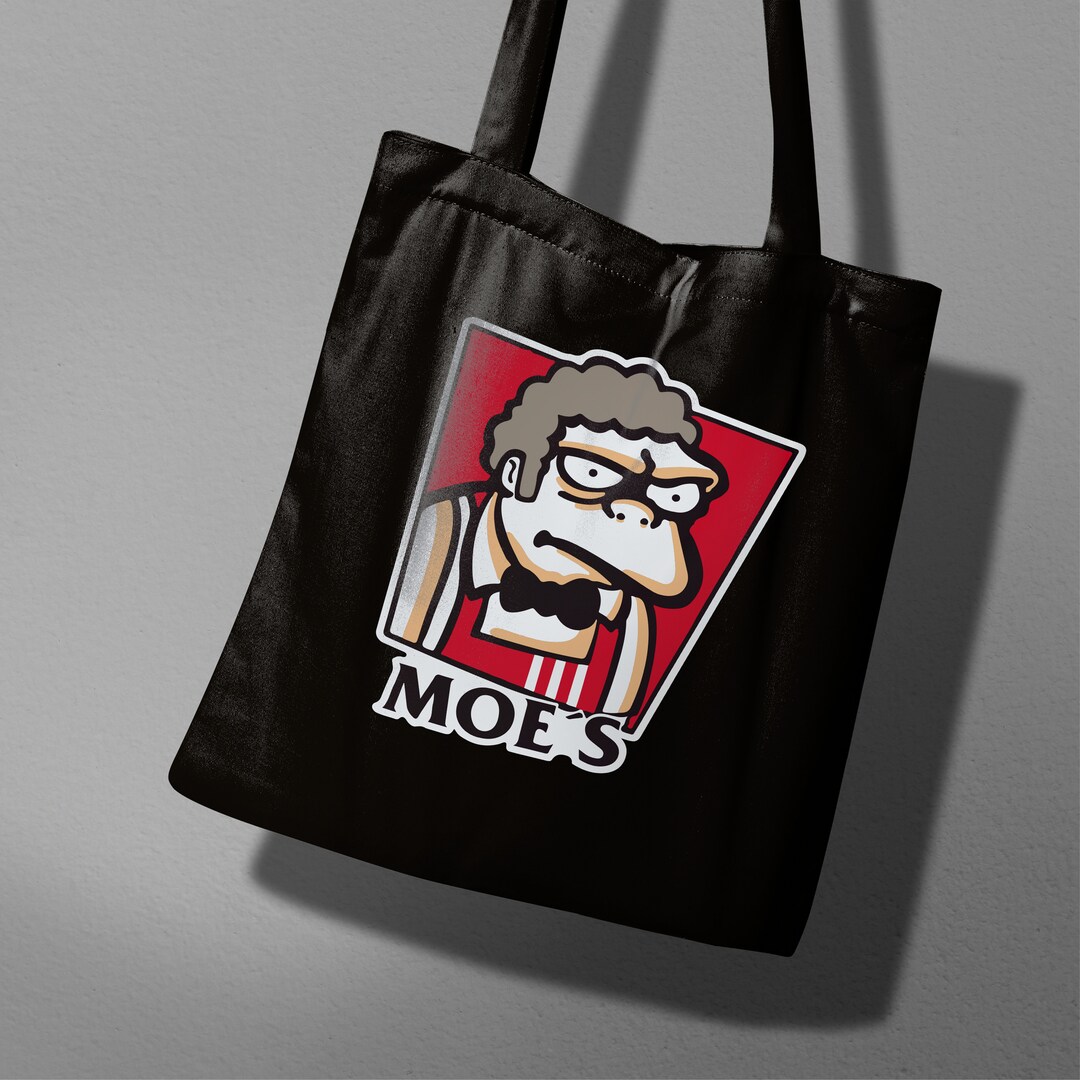 The Simpsons Tote Bag, Humor Bag, KFC Shoulder Bag, Moe Tote Bag, Funny ...