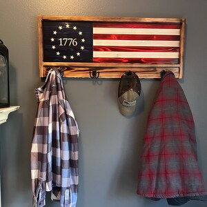 The Origianl Betsy Ross 1776 Coat/hat Rack 39" X 16" - Etsy